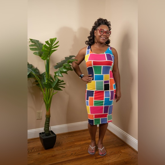 Dresses | The Color Block Print Dress | Poshmark